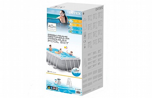 ערכת יצרן בריכת INTEX מלבנית אולטרה 122*200*400 דגם 26790