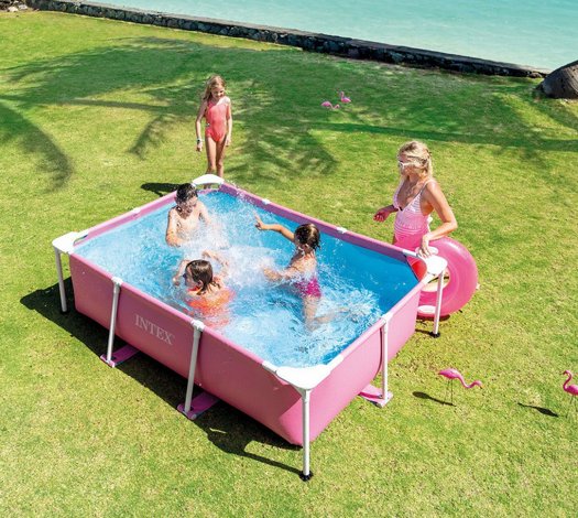 בריכה ביתית מלבנית 60*150*220 INTEX