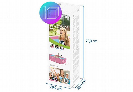 בריכה ביתית מלבנית 60*150*220 INTEX