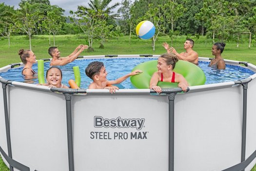 בריכת BESTWAY אולטרה קוטר 396 עומק 122 Steel Pro MAX דגם 5618W-1